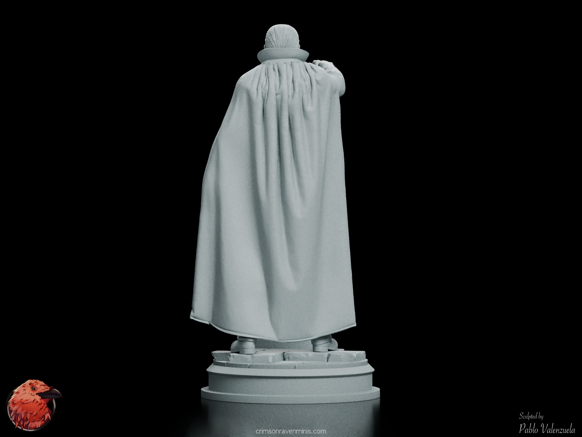 Dracula Resin Figure Kit – 1:6 Scale Classic Horror Model – Crimson Raven