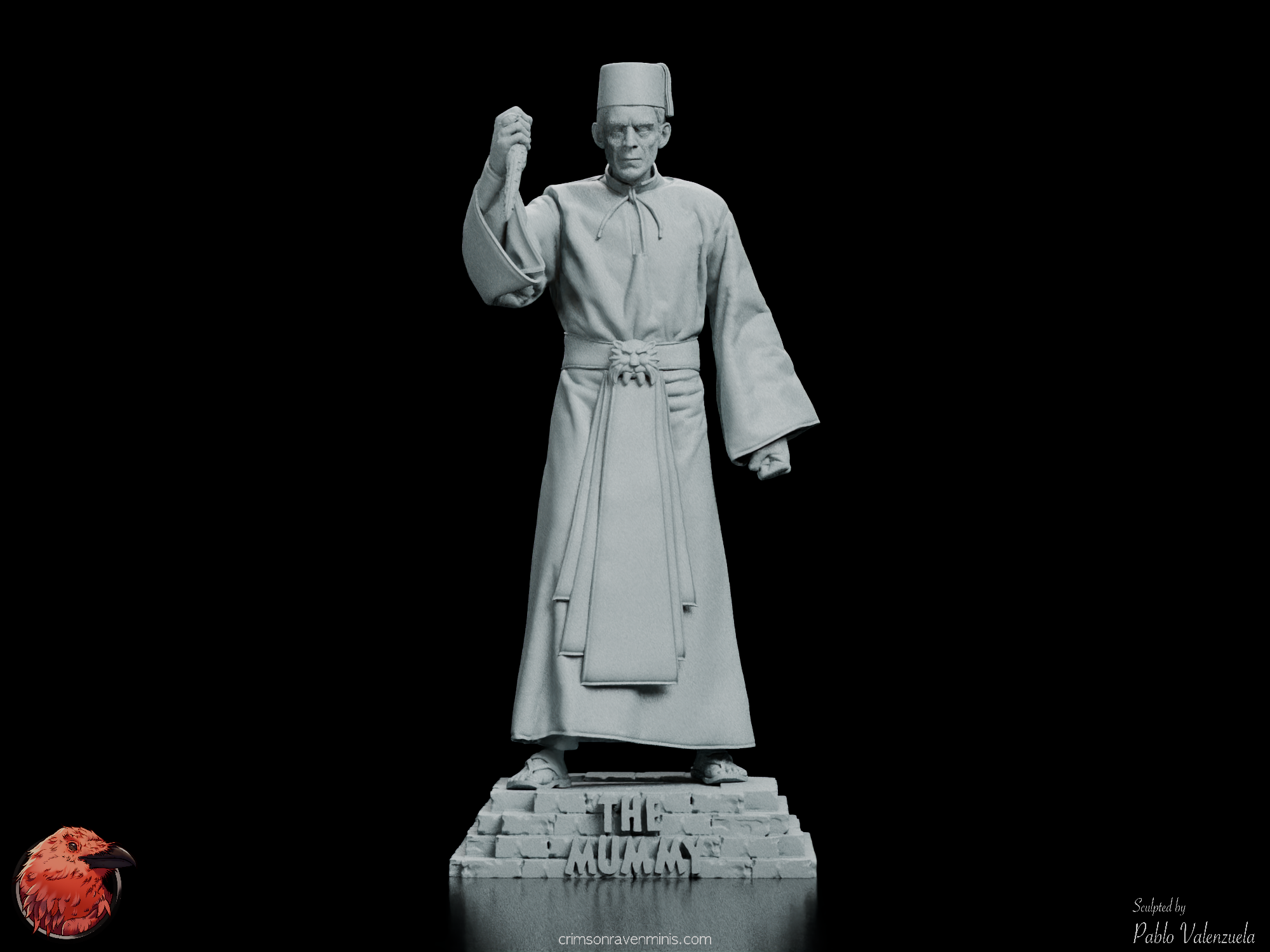 The Mummy Resin Figure Kit – 1:6 Scale Classic Horror Model – Crimson Raven