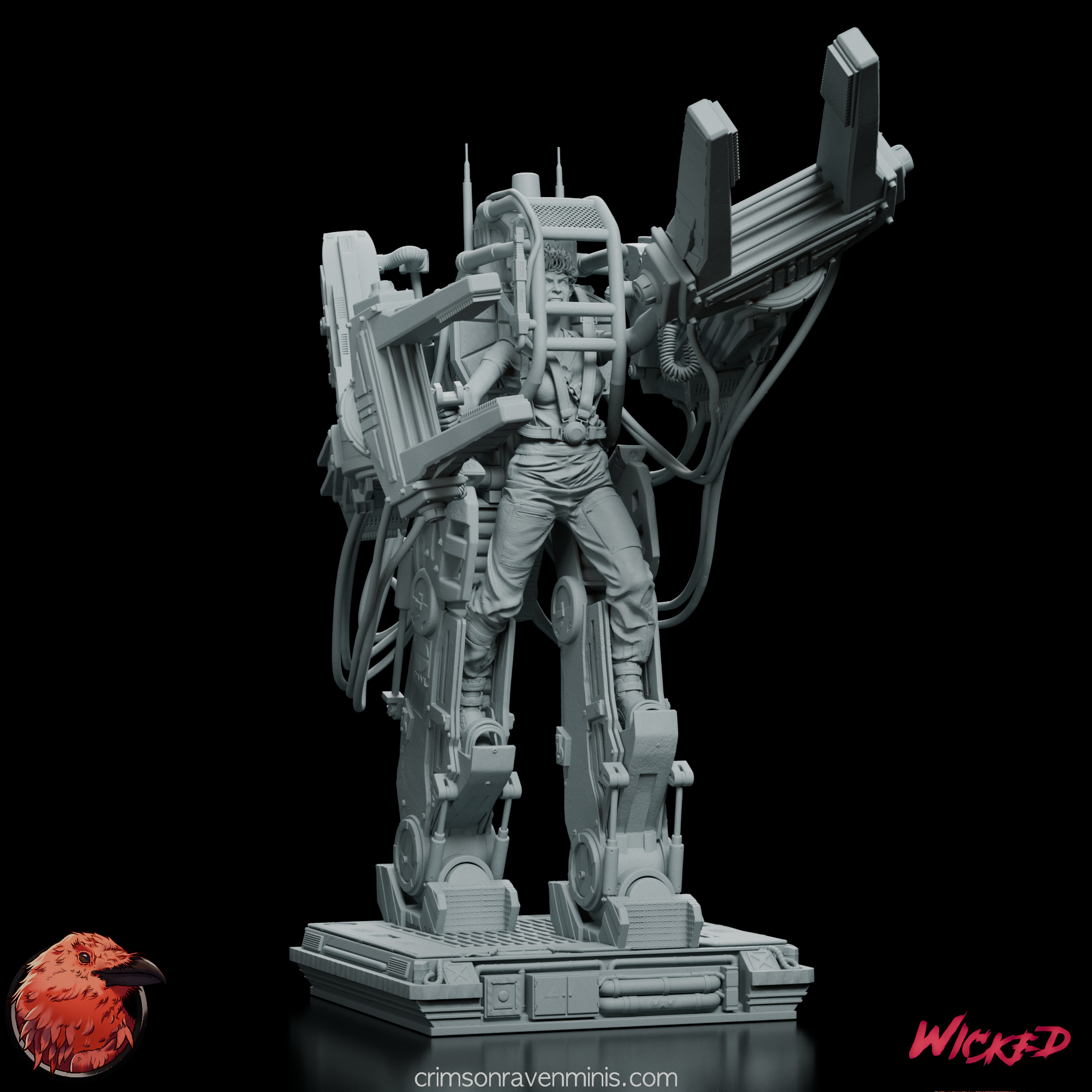 Ripley in the Power Loader Figure Model Kit | Sci-Fi Resin Model ...